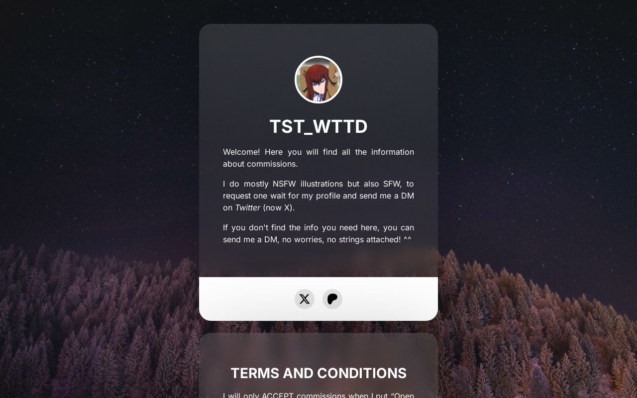 TST Comm info